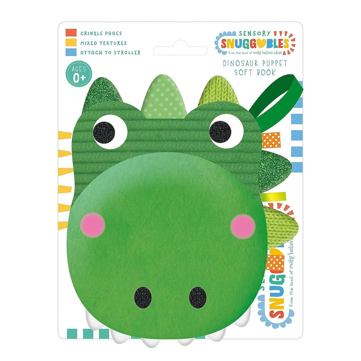 Sensory Snuggables Dinosaur Hand-Puppet Soft Book – Baker Book House